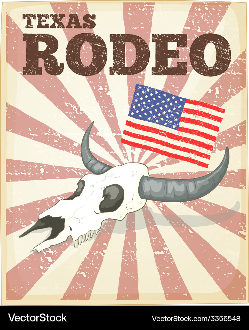 Rodeo poster Royalty Free Vector Image - VectorStock