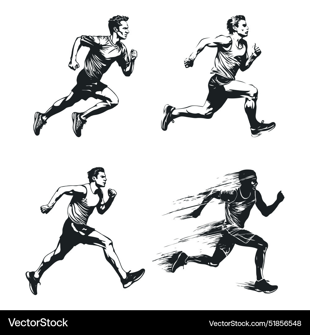Runner clipart Royalty Free Vector Image - VectorStock