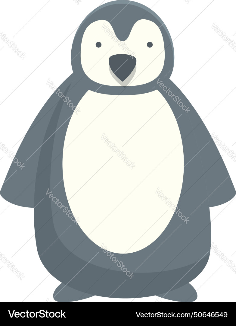 Arctic penguin animal icon cartoon ice Royalty Free Vector