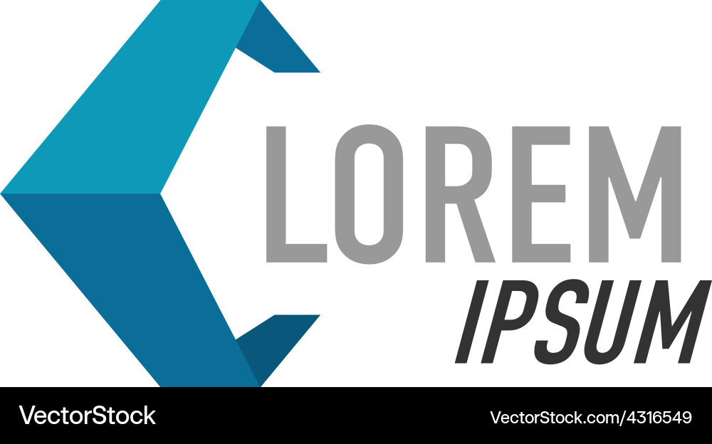 Letter c technical logo Royalty Free Vector Image