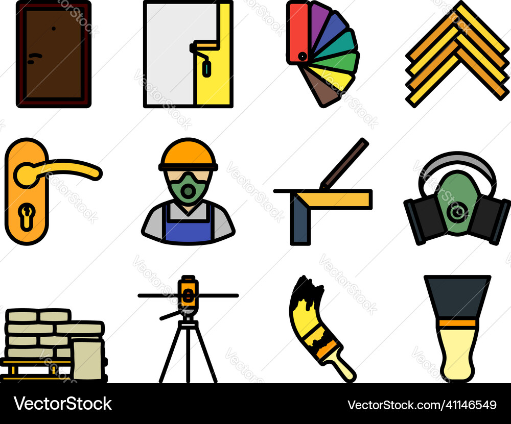 Repair icon set Royalty Free Vector Image - VectorStock