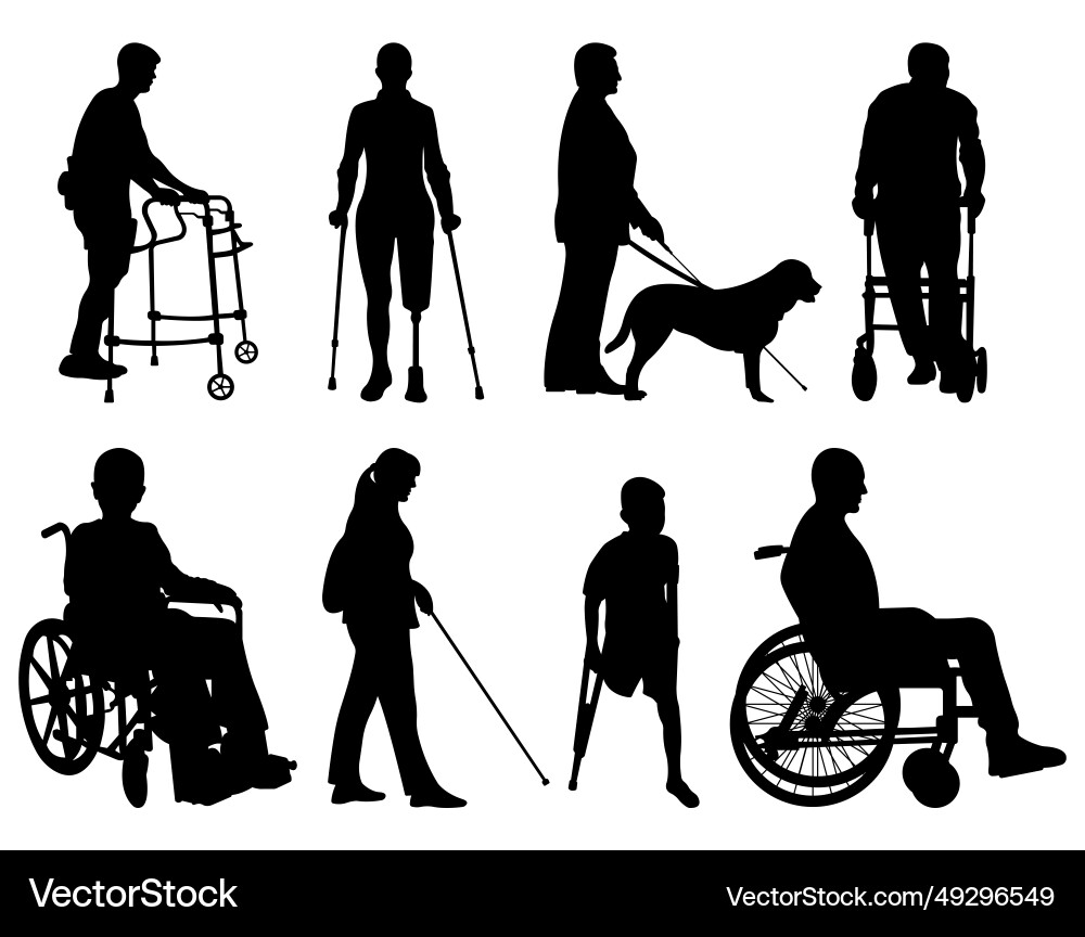 Silhouette Crutches Vector Images (over 920)