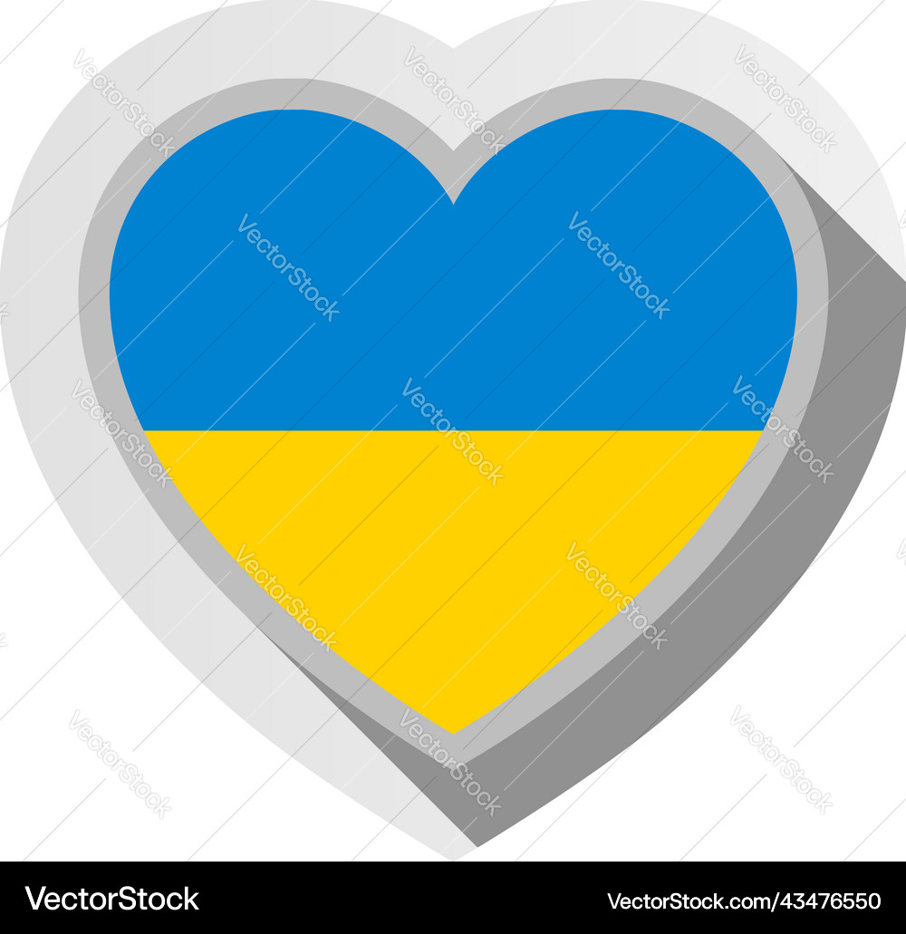 Flag of ukraine Royalty Free Vector Image - VectorStock