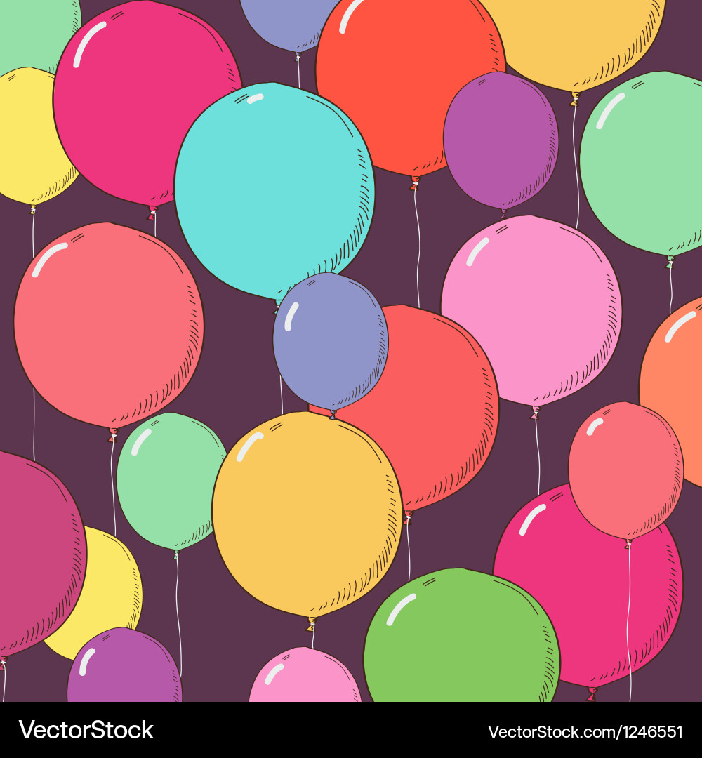 Balloon background Royalty Free Vector Image - VectorStock