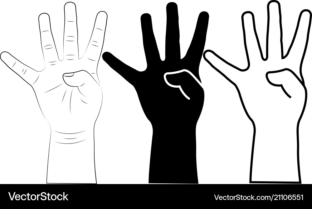 Child hand Royalty Free Vector Image - VectorStock