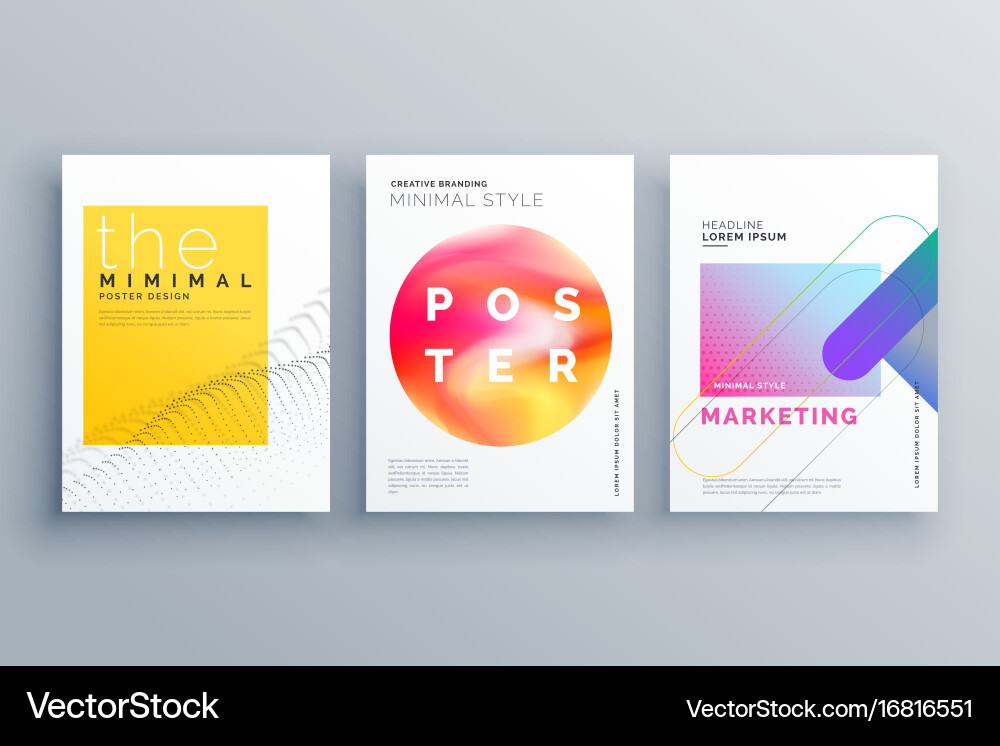 Creative minimal cover page or brochure flyer Vector Image