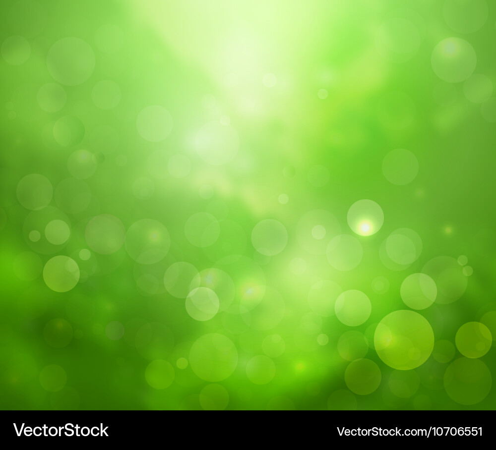 Green lights background Royalty Free Vector Image