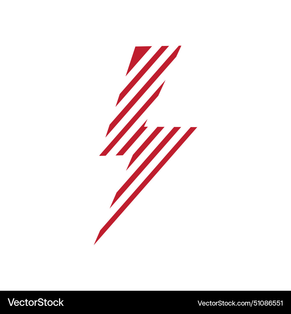 Lightning electric power logo design element Vector Image