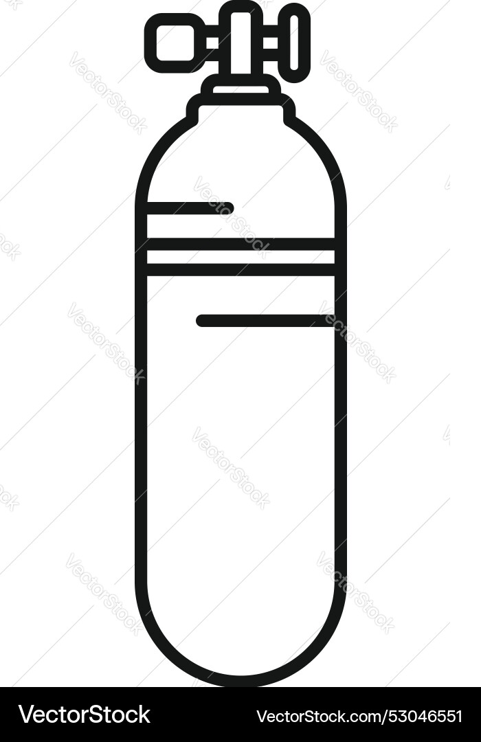 Oxygen cylinder providing life support during Vector Image