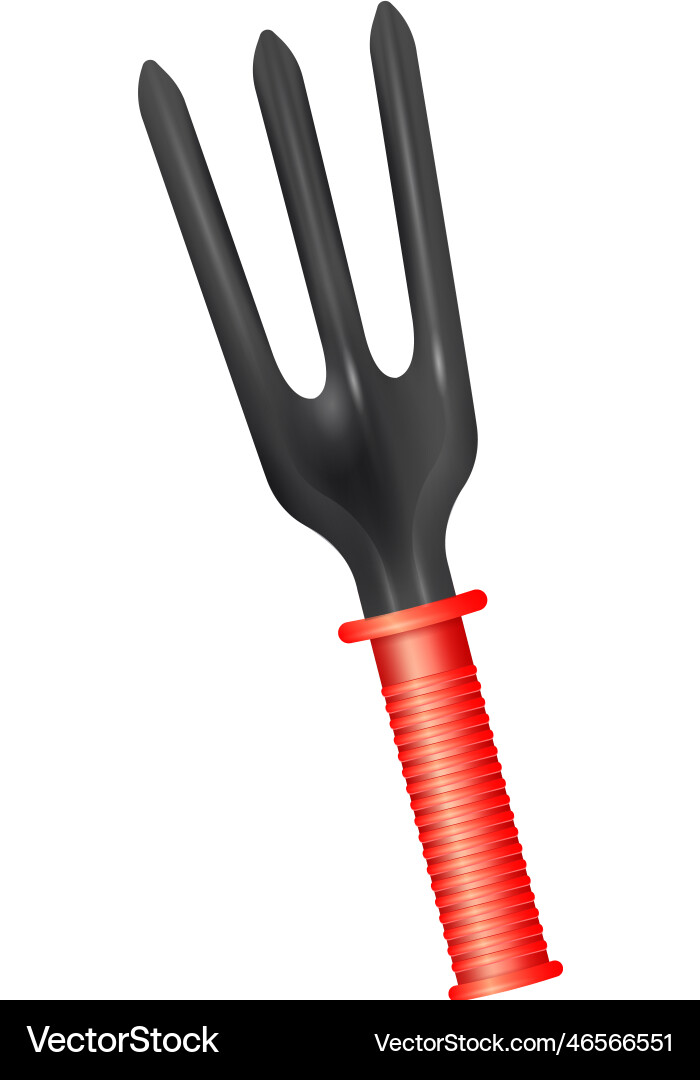 Realistic gardening fork Royalty Free Vector Image
