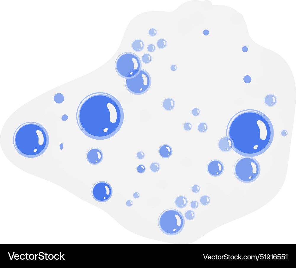 Texture bath soap foam cartoon Royalty Free Vector Image