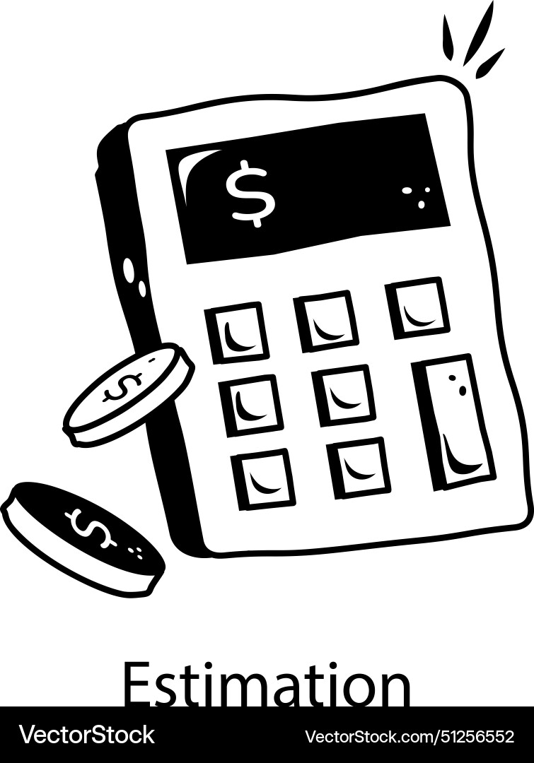 Estimation Royalty Free Vector Image - VectorStock