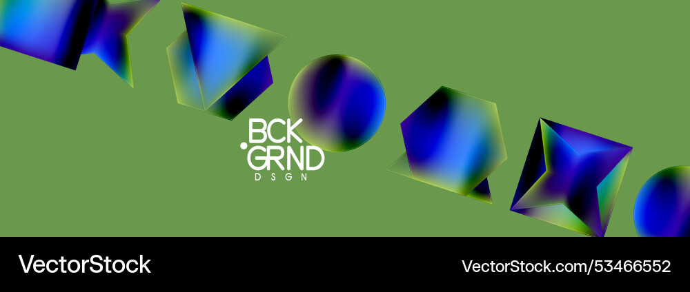 Neon color geometric shapes square triangle circle