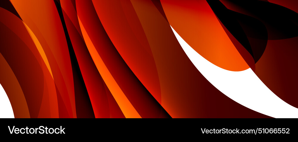 Vivid red and orange wave pattern in close up Vector Image