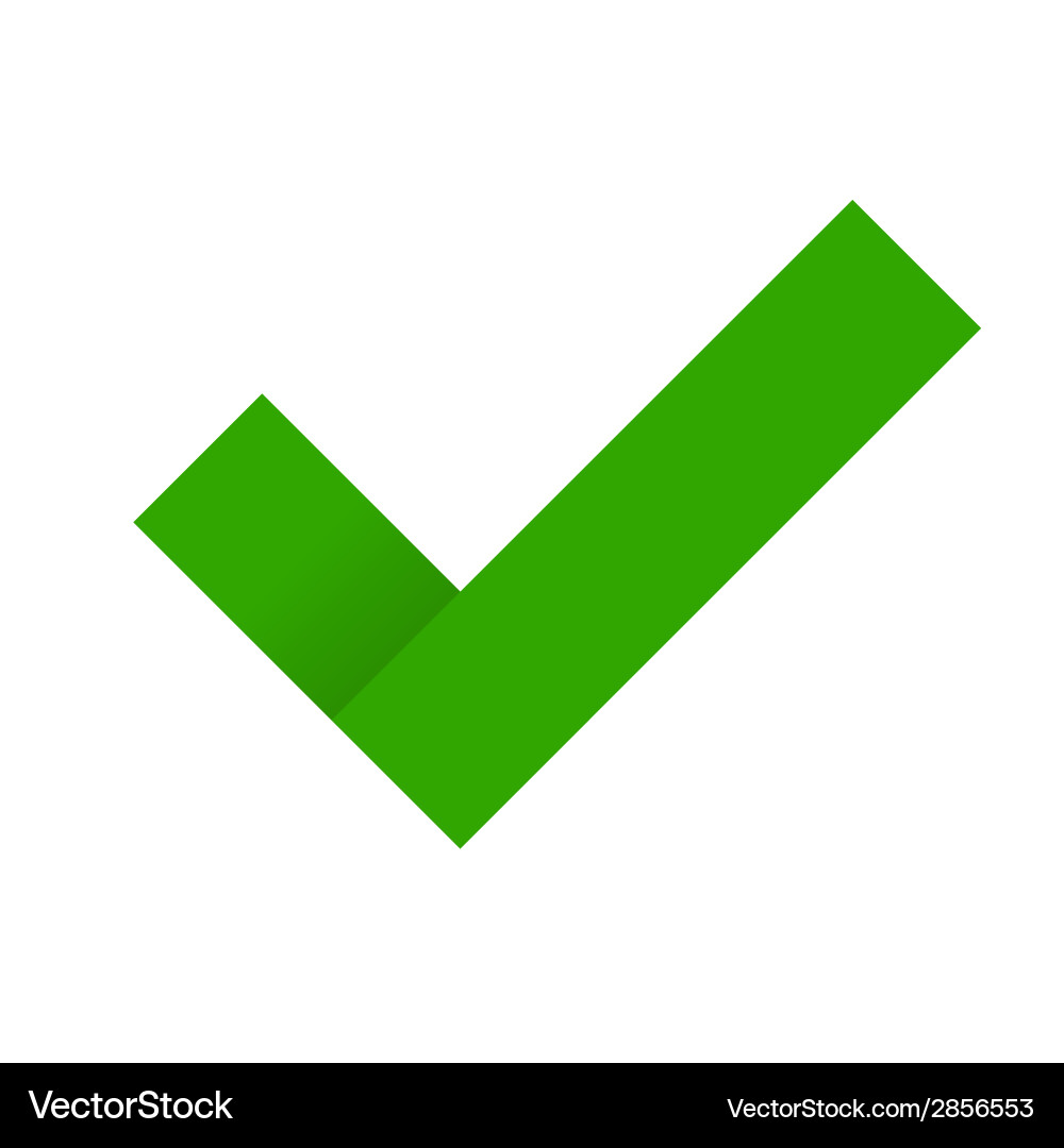 Green Check Mark Vector Check Mark And Cross Mark Button Icon Set....