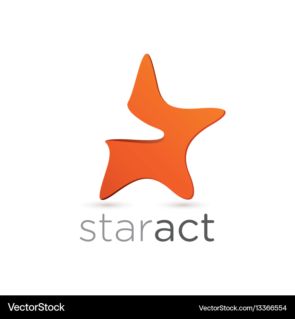 Modern Star Emblem Royalty Free Vector Image - VectorStock