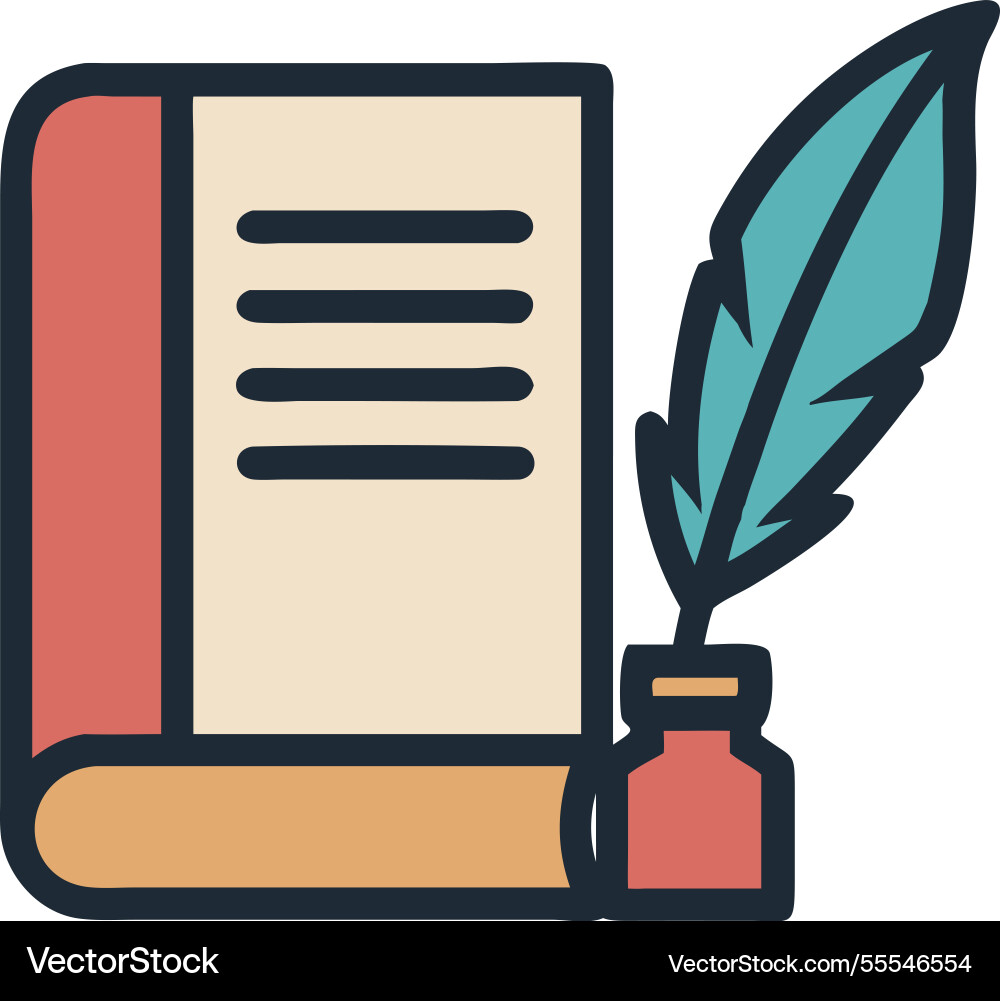Poem book icon Royalty Free Vector Image - VectorStock