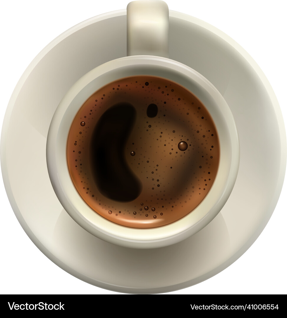 Realistic coffee cup Royalty Free Vector Image