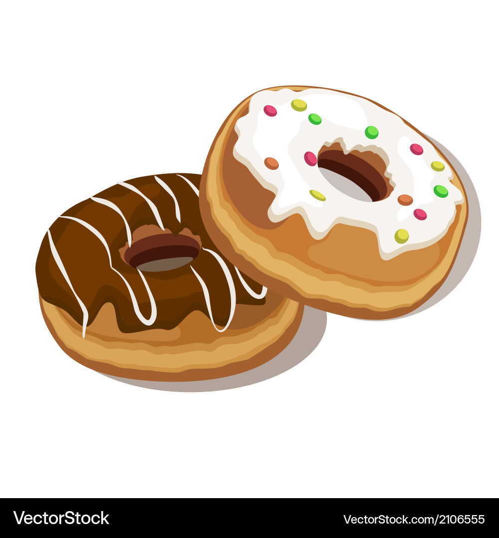 Donuts Royalty Free Vector Image - VectorStock