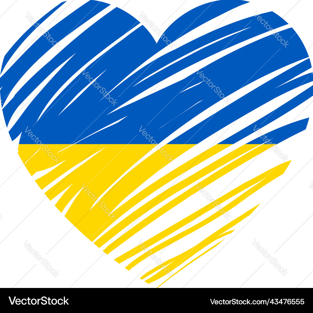 Flag of ukraine Royalty Free Vector Image - VectorStock