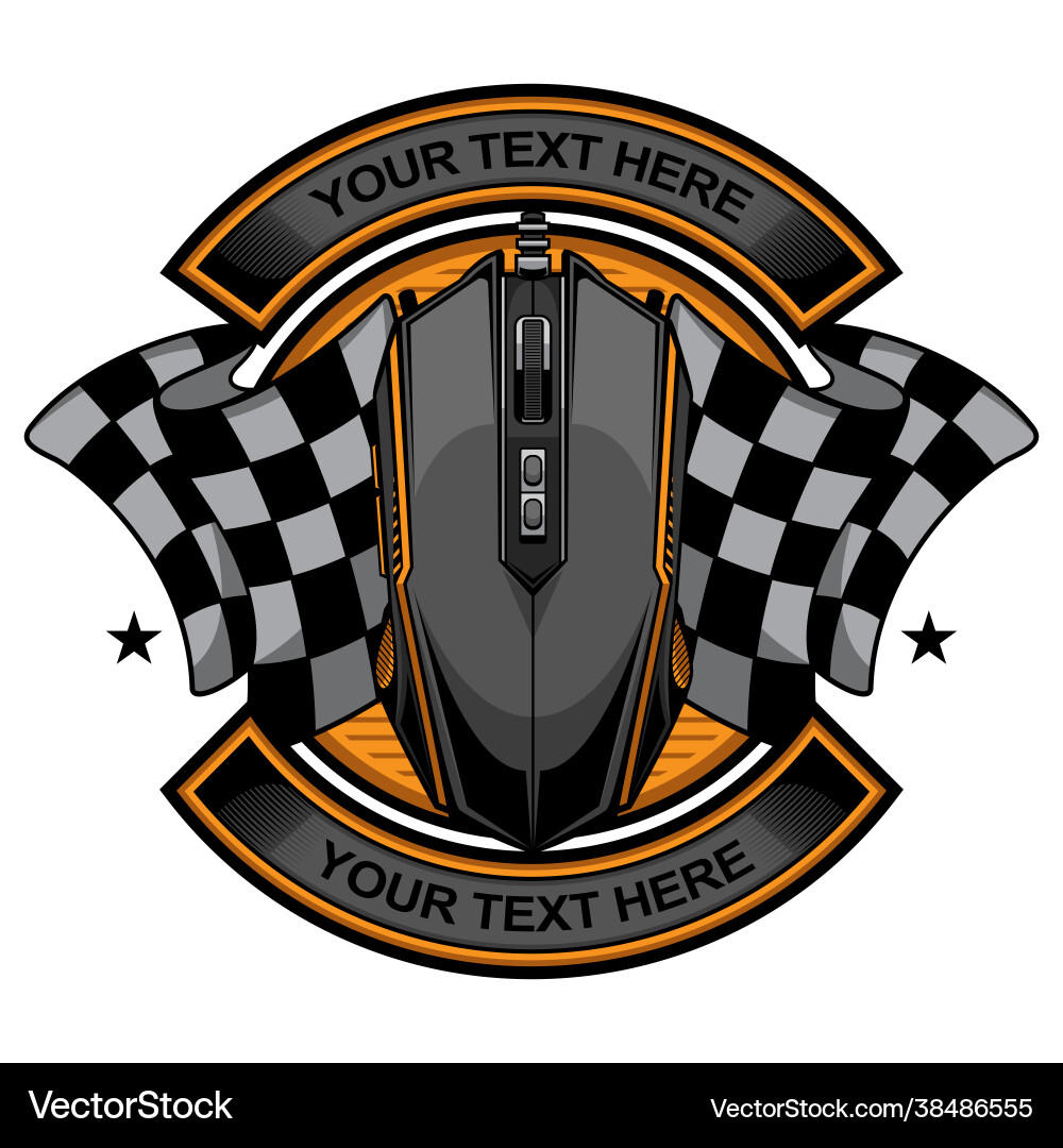 Gaming mouse logo Royalty Free Vector Image - VectorStock