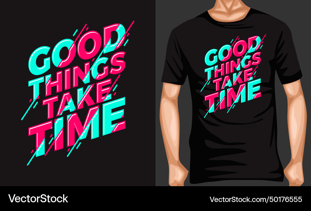 T shirt slogan design Royalty Free Vector Image