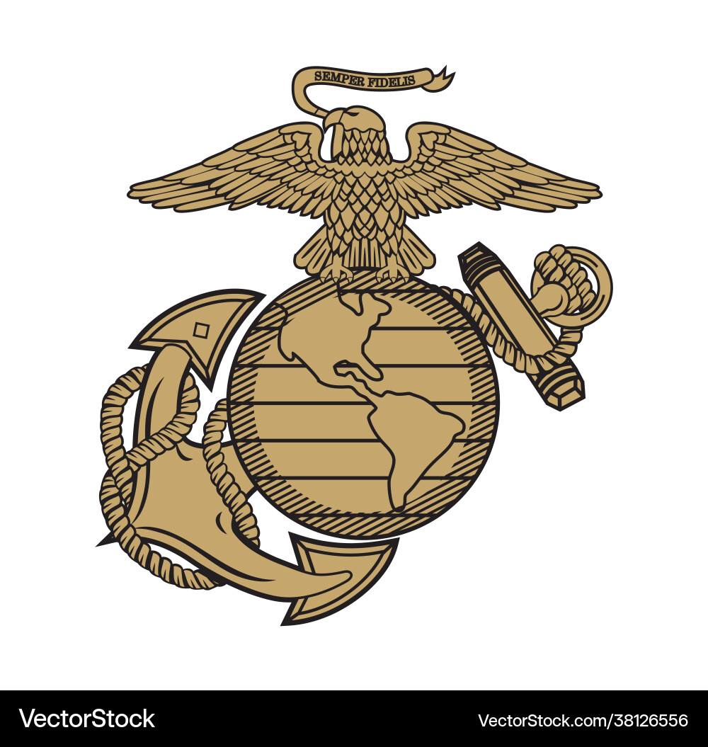 Marine Corps Eagle Globe and Anchor Royalty Free Vector