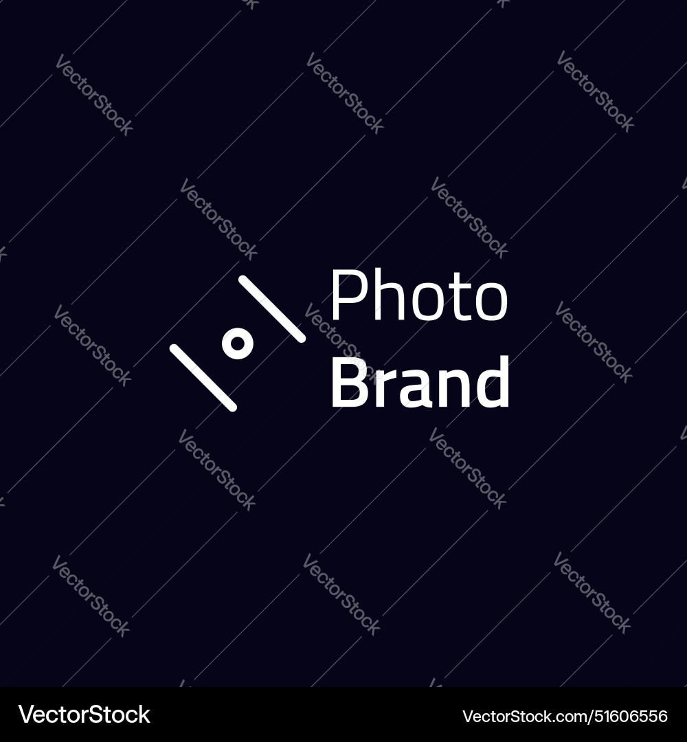 Simple camera logo of circles and lines Royalty Free Vector