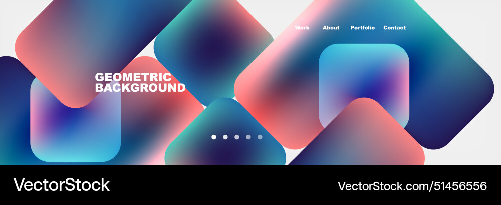 Teal liquid color background design for landing Vector Image