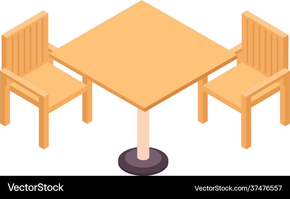 Cafe table icon Royalty Free Vector Image - VectorStock
