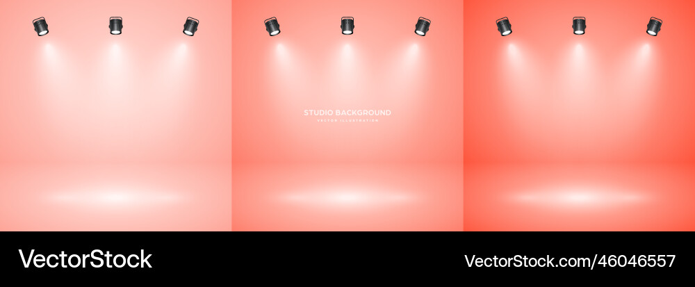 Empty peach studio abstract backgrounds Royalty Free Vector