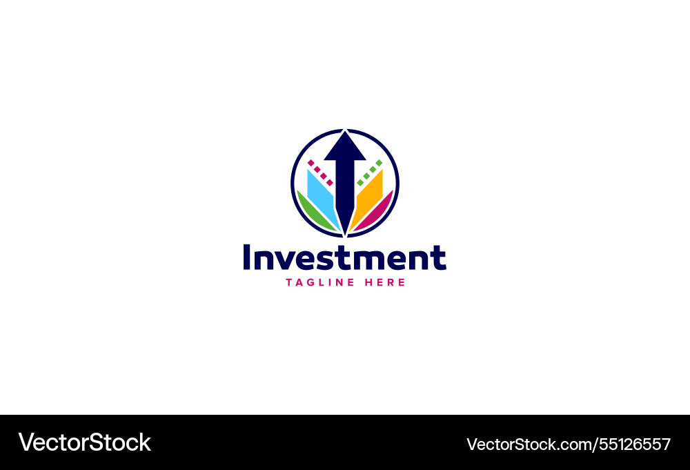 Finance logo design template Royalty Free Vector Image