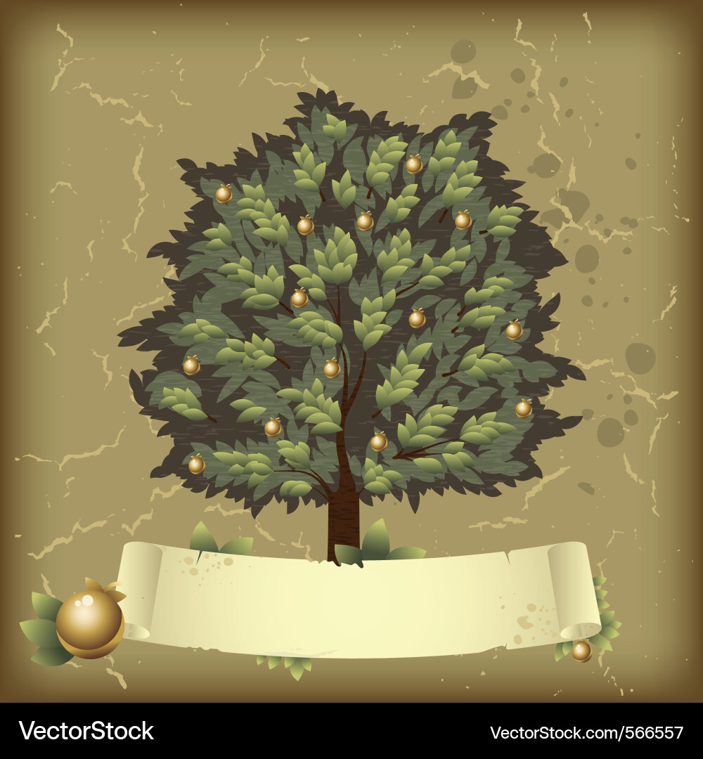 Golden Apple Grunge Background Royalty Free Vector Image