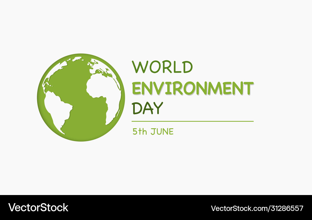World environment day earth and eco friendly Vector Image