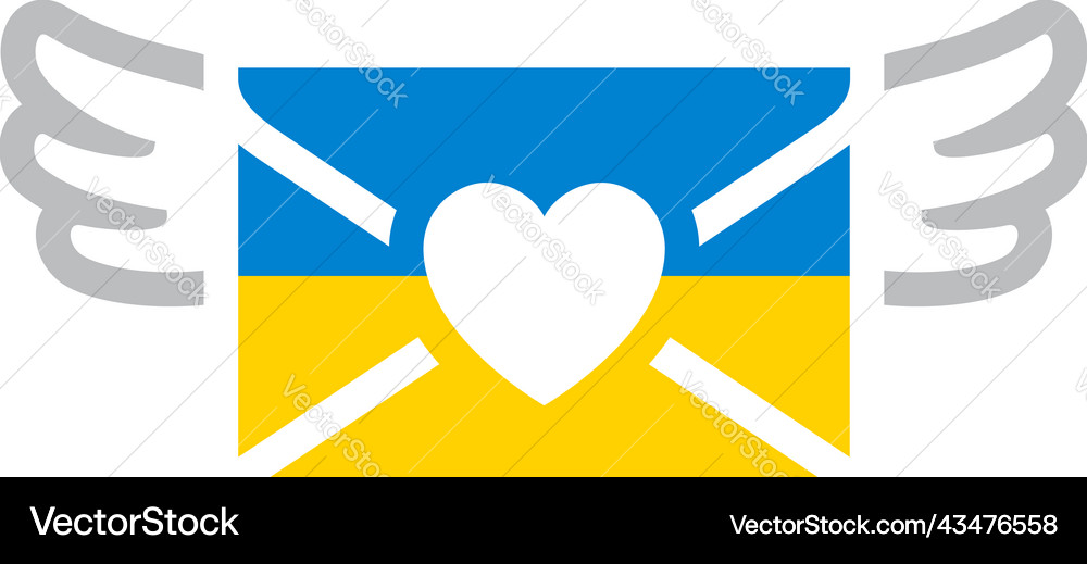 Flag of ukraine Royalty Free Vector Image - VectorStock