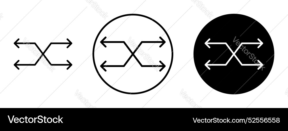 Versatile icon set on white background Royalty Free Vector