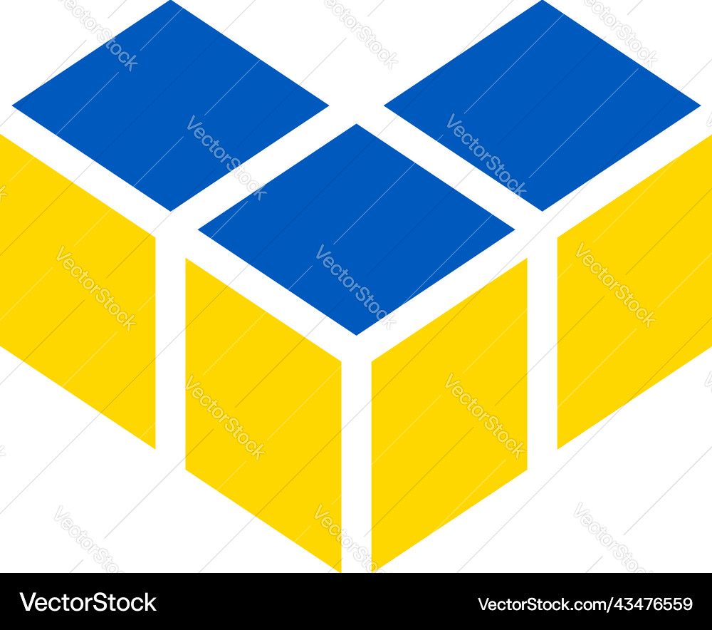 Flag of ukraine Royalty Free Vector Image - VectorStock