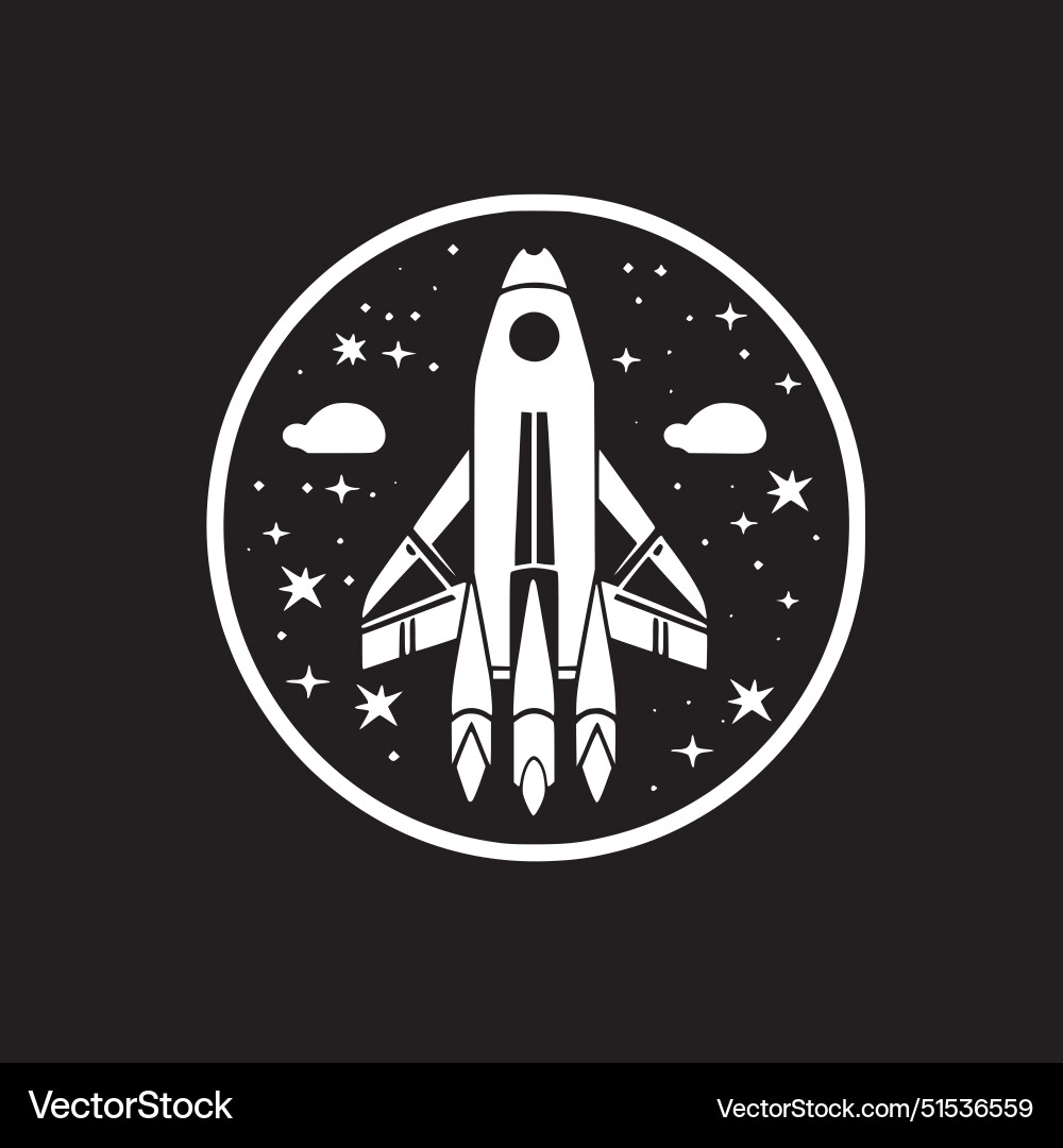 Space - high quality logo - ideal for t-shirt Vector Image