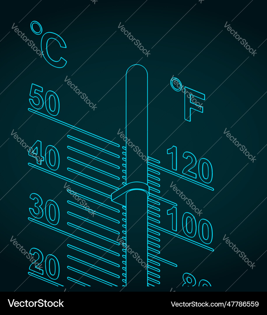 Thermometer close-up Royalty Free Vector Image