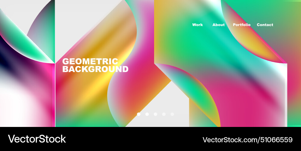 Vibrant geometric pattern with a rainbow of colors