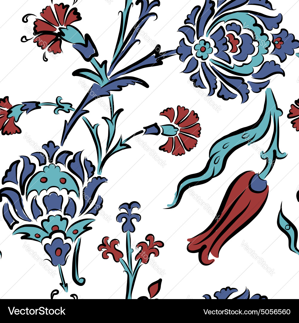 Abstract turkish pattern for your design Vector Image