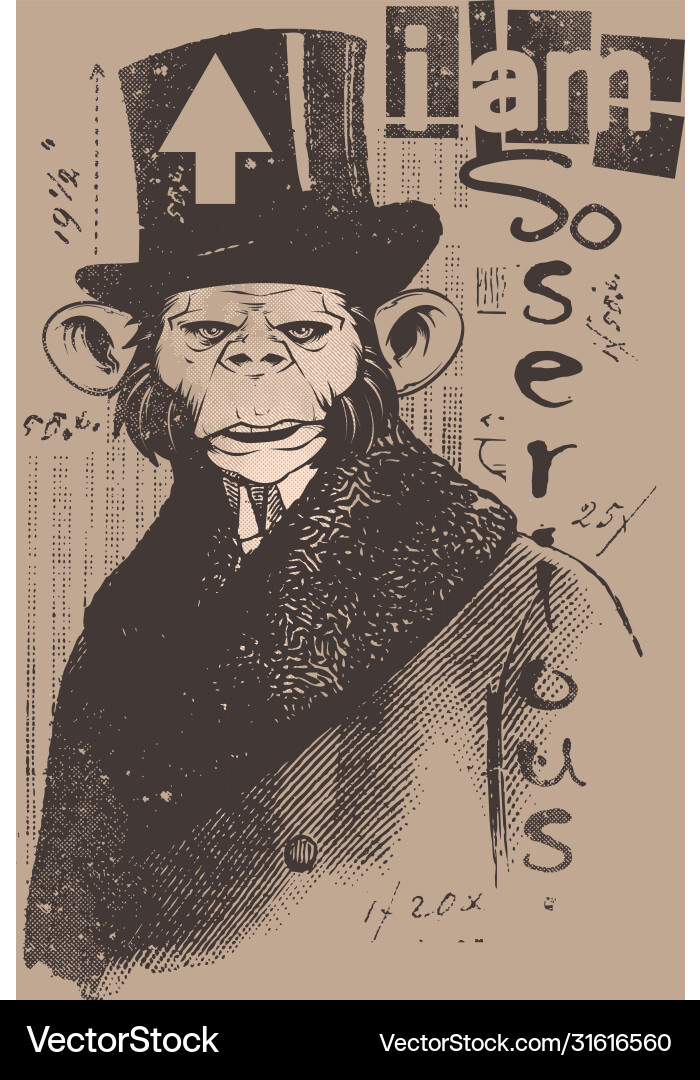 I am serious Royalty Free Vector Image - VectorStock