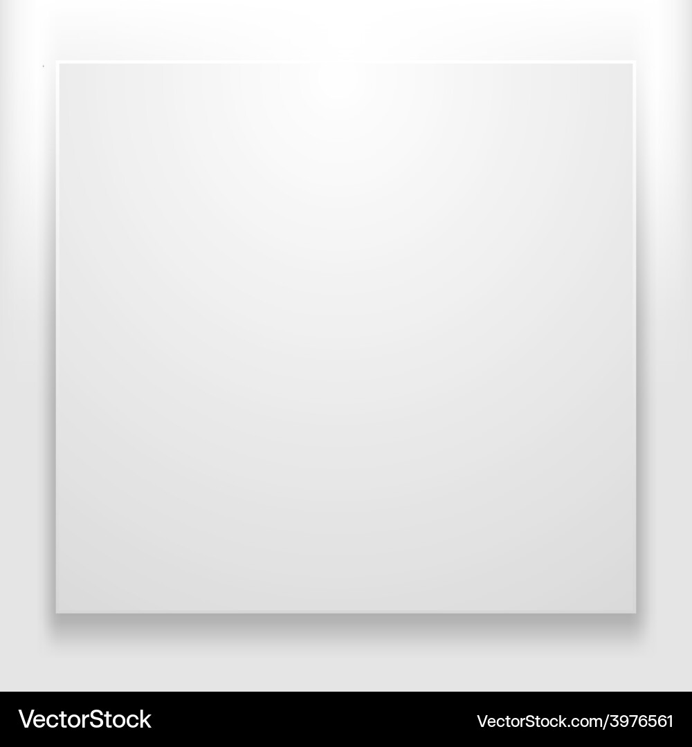 Blank white Royalty Free Vector Image - VectorStock