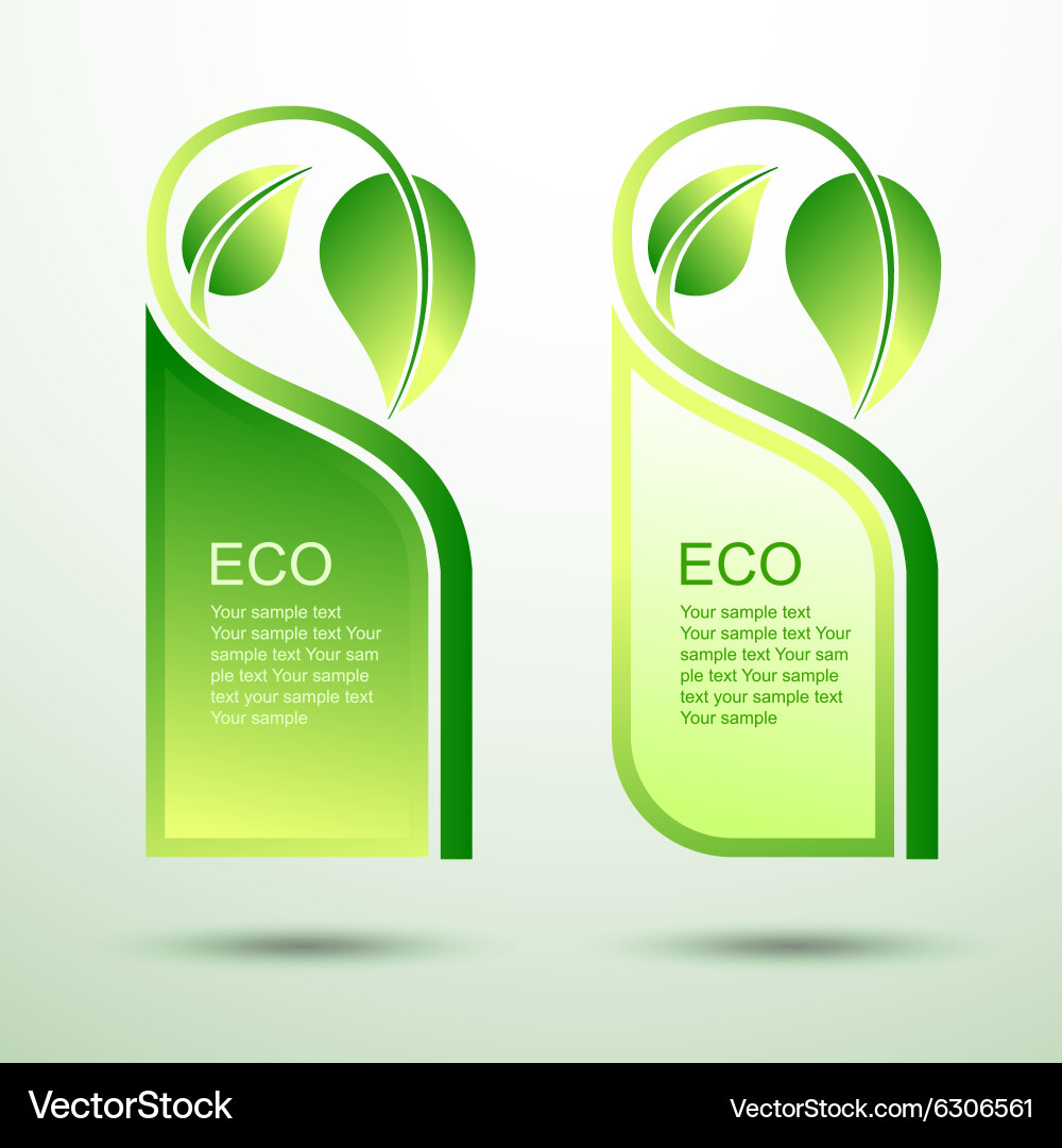 Eco template 4 Royalty Free Vector Image - VectorStock