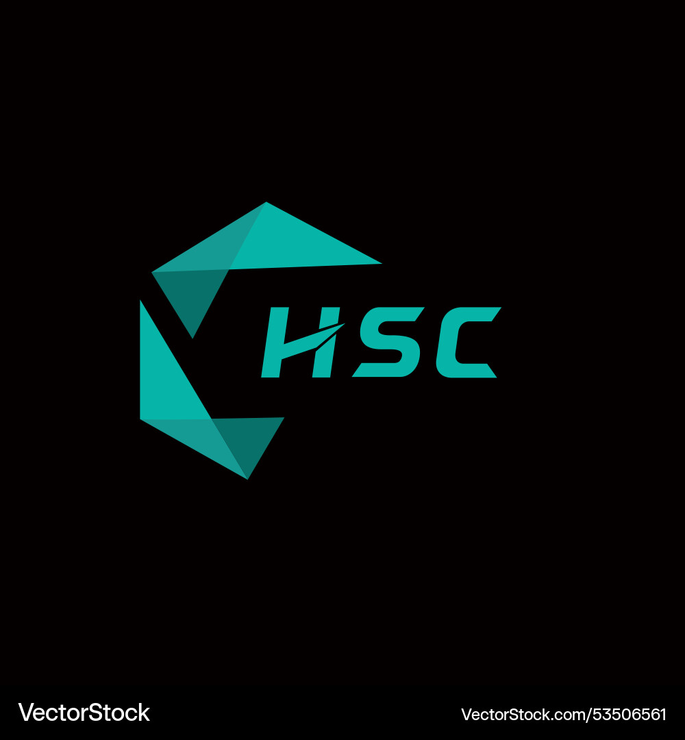 Hsc creative minimalist letter logo unique – Royalty-Free Vector ...