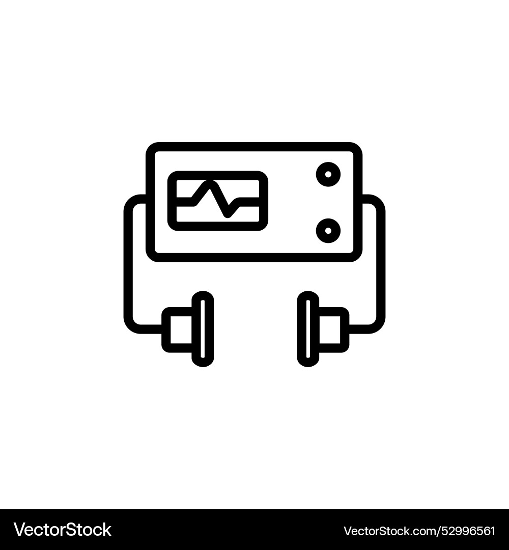 Life-saving rescue defibrillator icon Royalty Free Vector