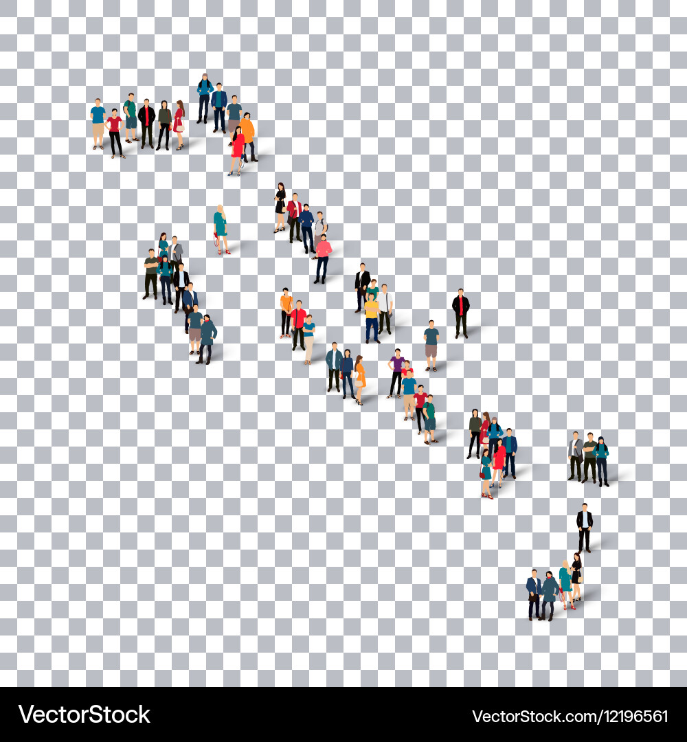 People map country bahamas Royalty Free Vector Image