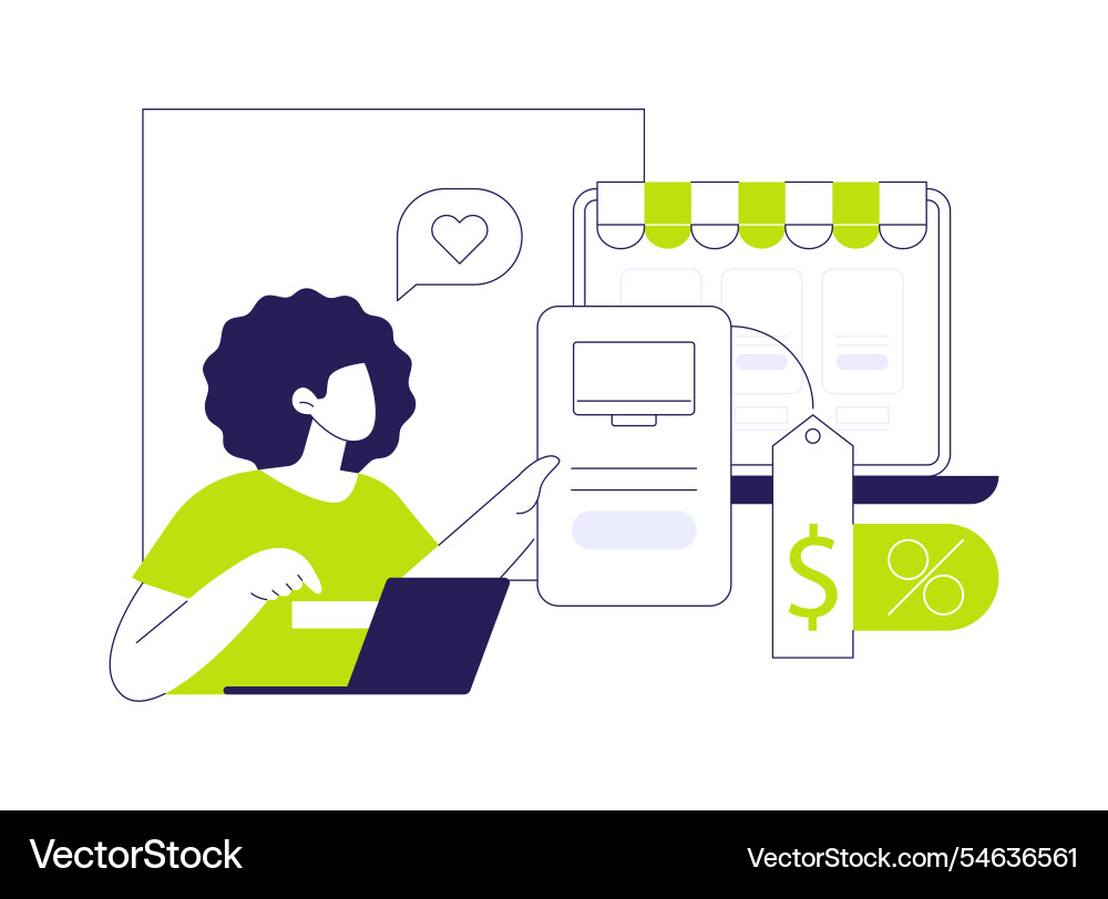 Personalized customer experience abstract concept Vector Image