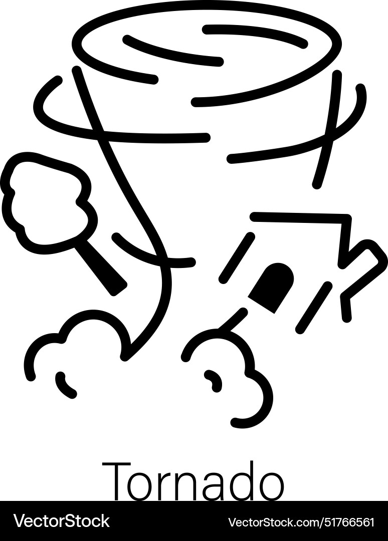 Tornado Royalty Free Vector Image - VectorStock