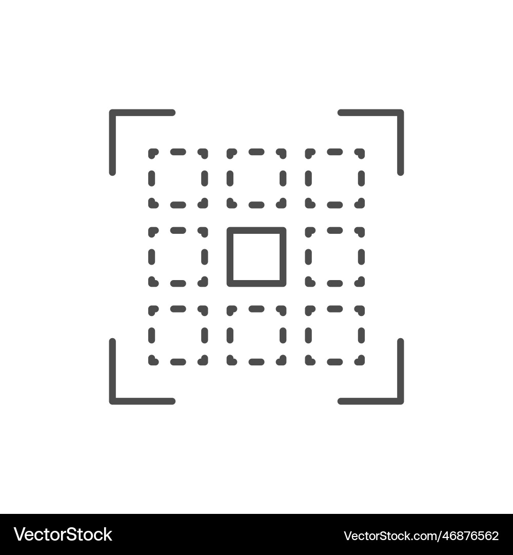 Center grouping line outline icon Royalty Free Vector Image